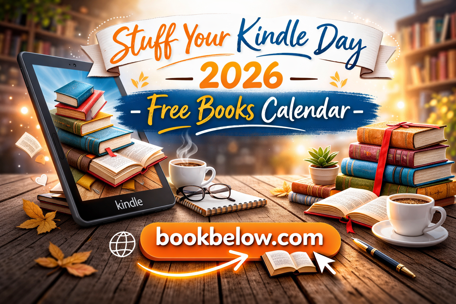 Stuff Your Kindle Day 2026 - Free Books Calendar - BookBelow
